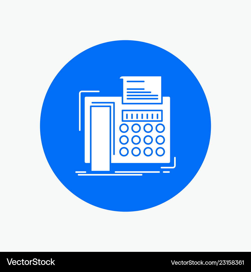 Fax message telephone telefax communication white Vector Image