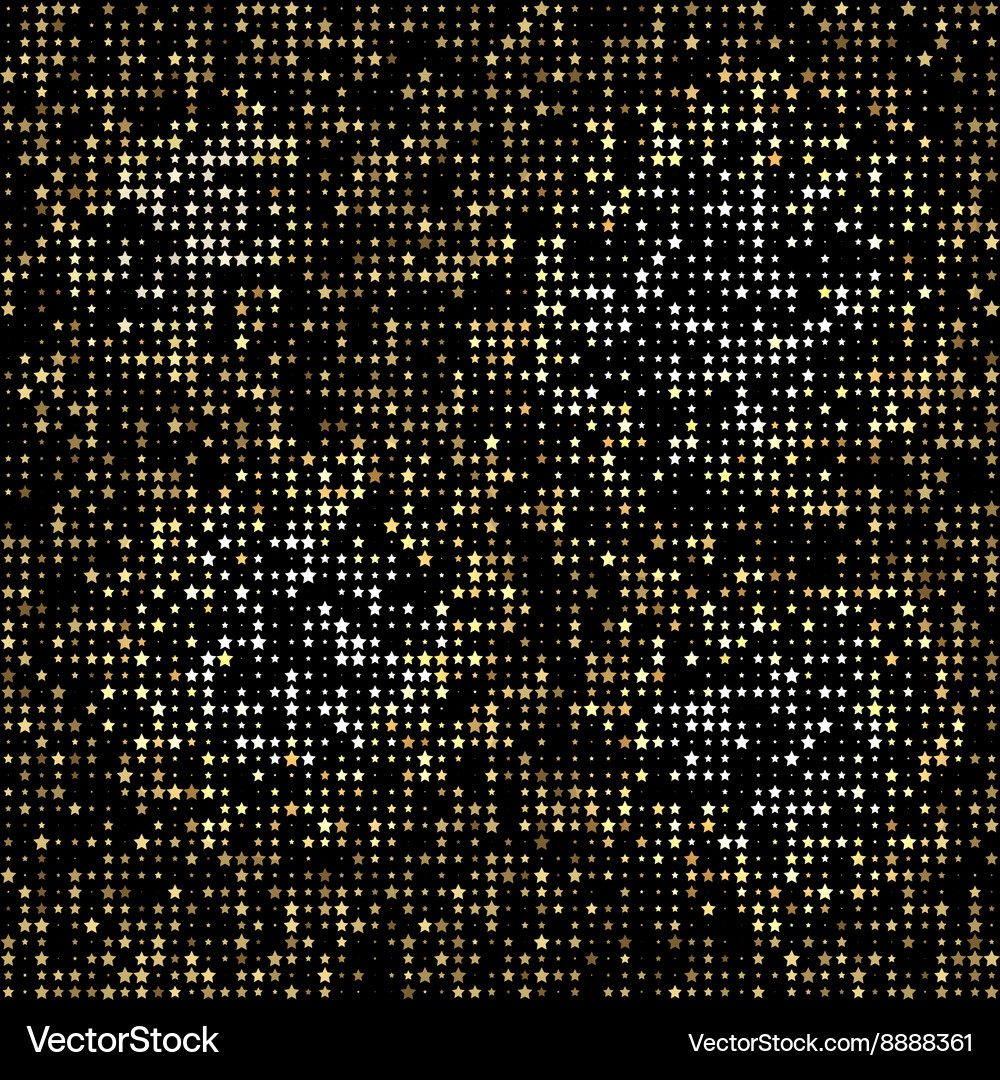 Luxury black background with gold sparklers Vector Image