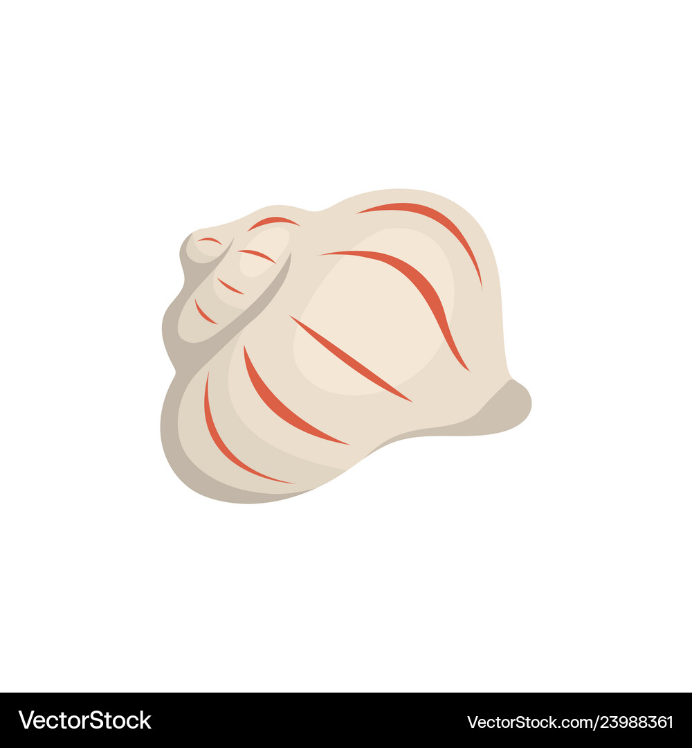 Sea shell icon in cartoon style Royalty Free Vector Image