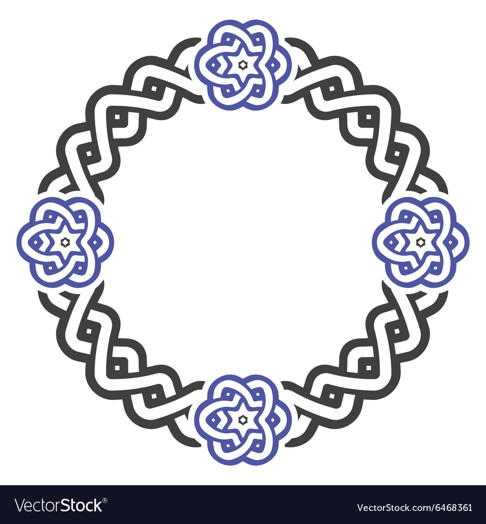 Set beautiful celtic patterns Royalty Free Vector Image