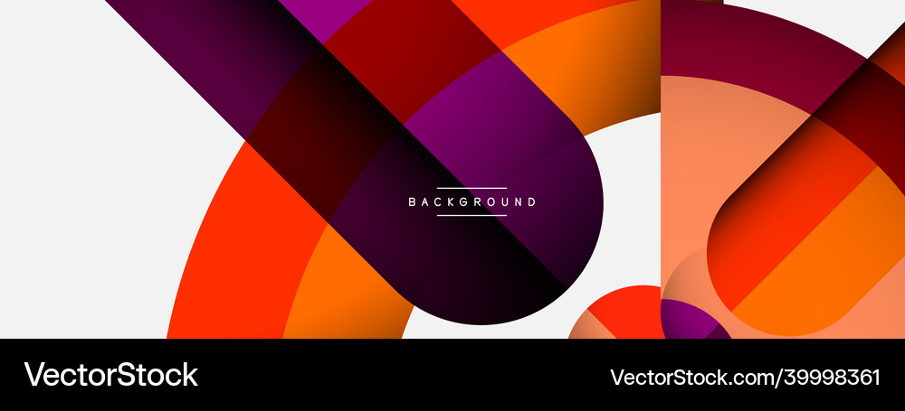 Trendy shapes color minimal design composition Vector Image