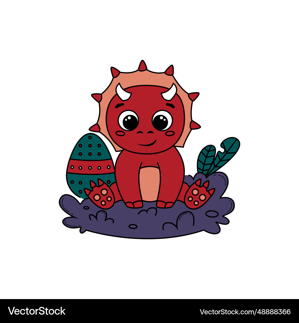 Dinosaur cartoon design graphic art Royalty Free Vector