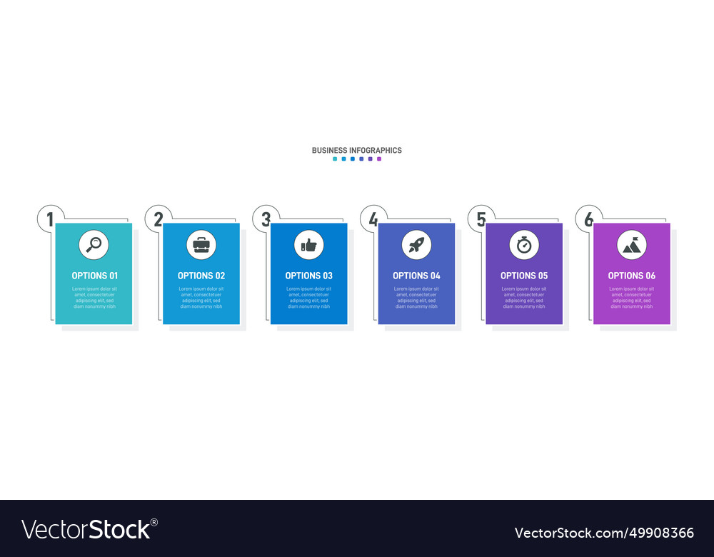 Timeline infographic with infochart modern Vector Image