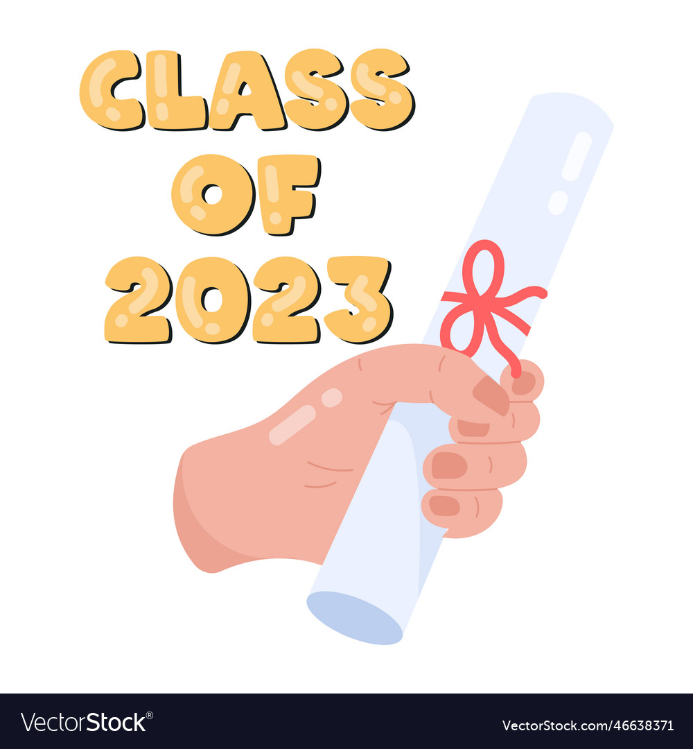 2023 class Royalty Free Vector Image - VectorStock