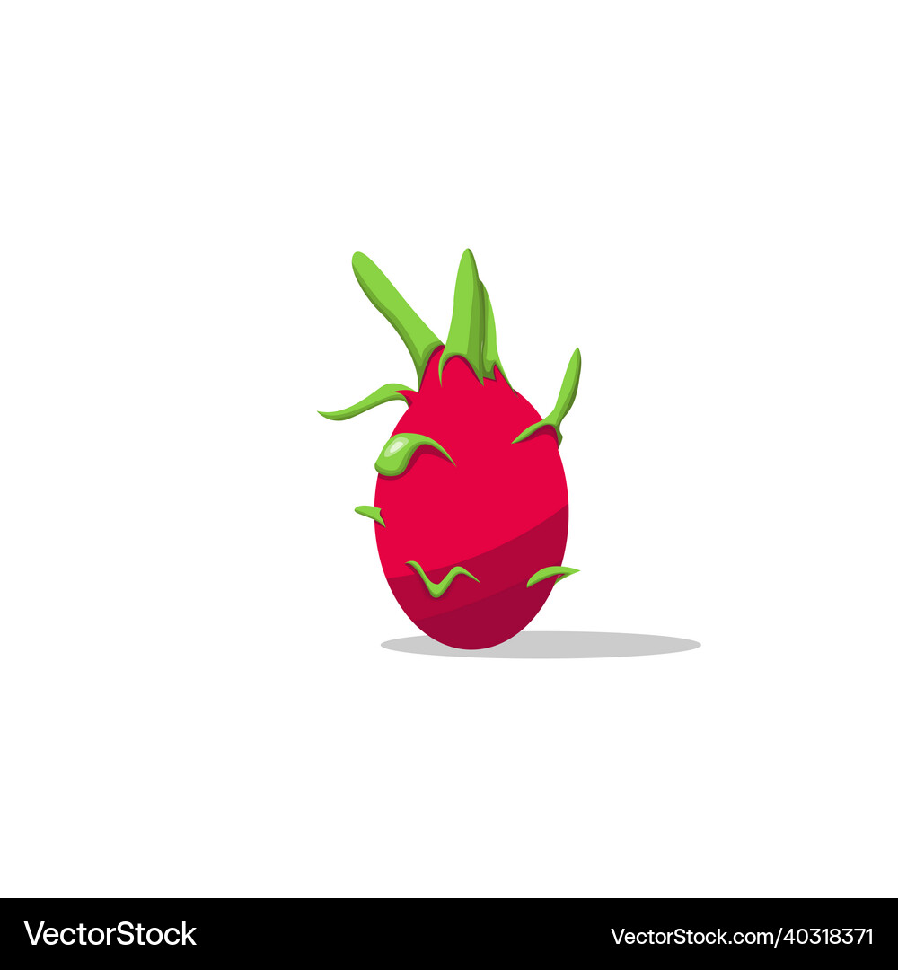 Cartoon pitaya fruit Royalty Free Vector Image