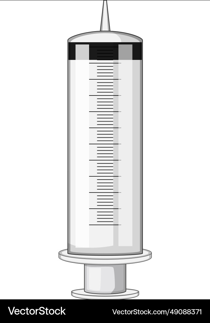Drug syringe cartoon Royalty Free Vector Image