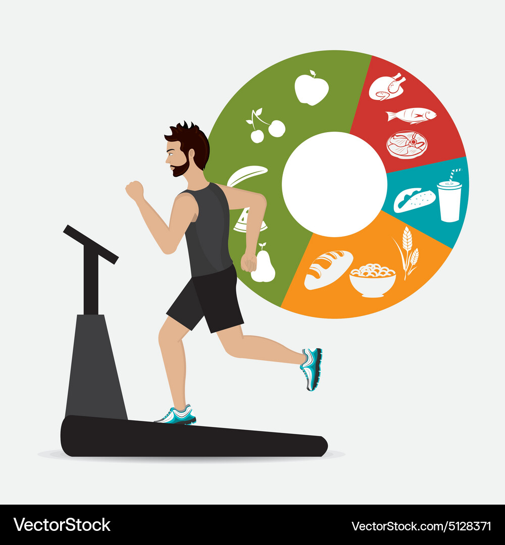 Fitness lifestyle design Royalty Free Vector Image