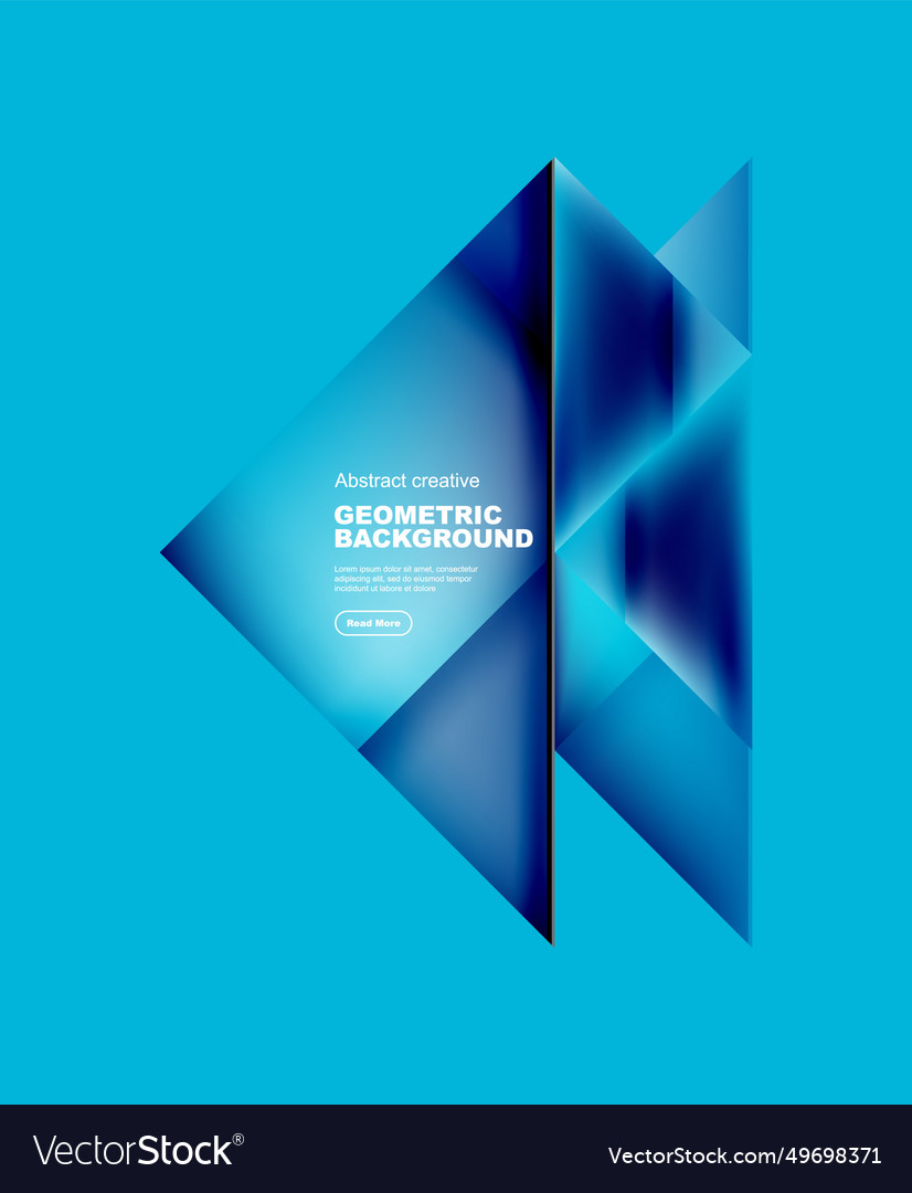 Gradient triangles abstract background Royalty Free Vector