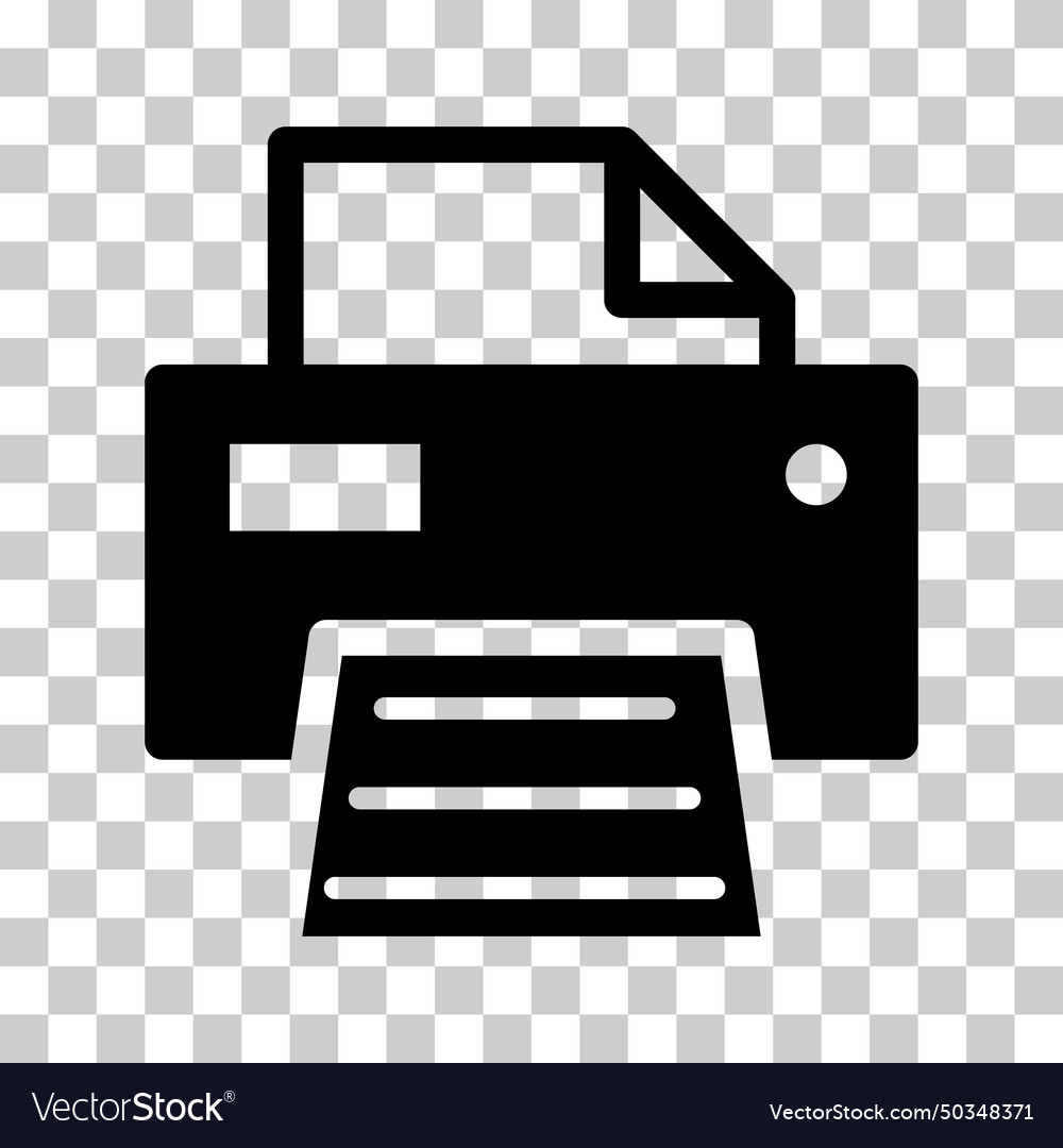 Printer document web icon printout machine Vector Image