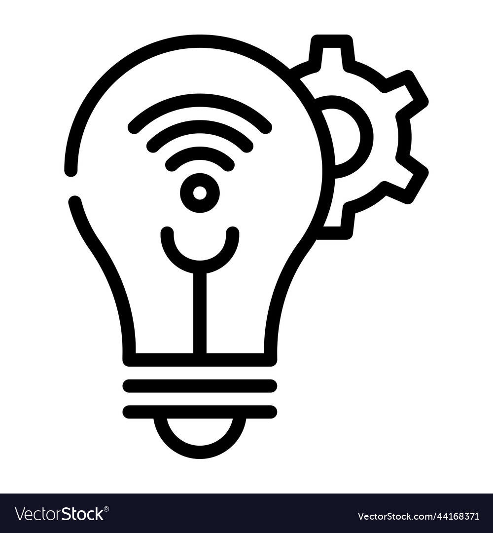 Smart light Royalty Free Vector Image - VectorStock