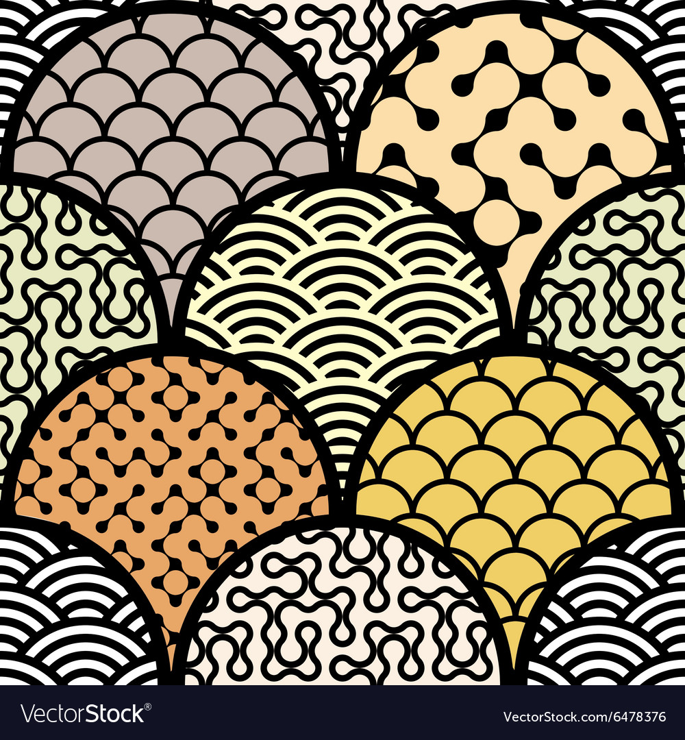 Abstract arc pattern Royalty Free Vector Image