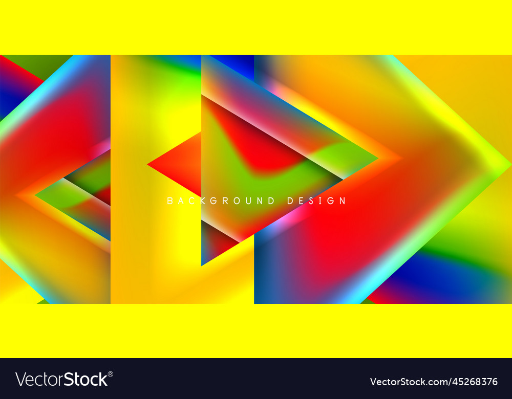Abstract background with overlapping triangles Vector Image