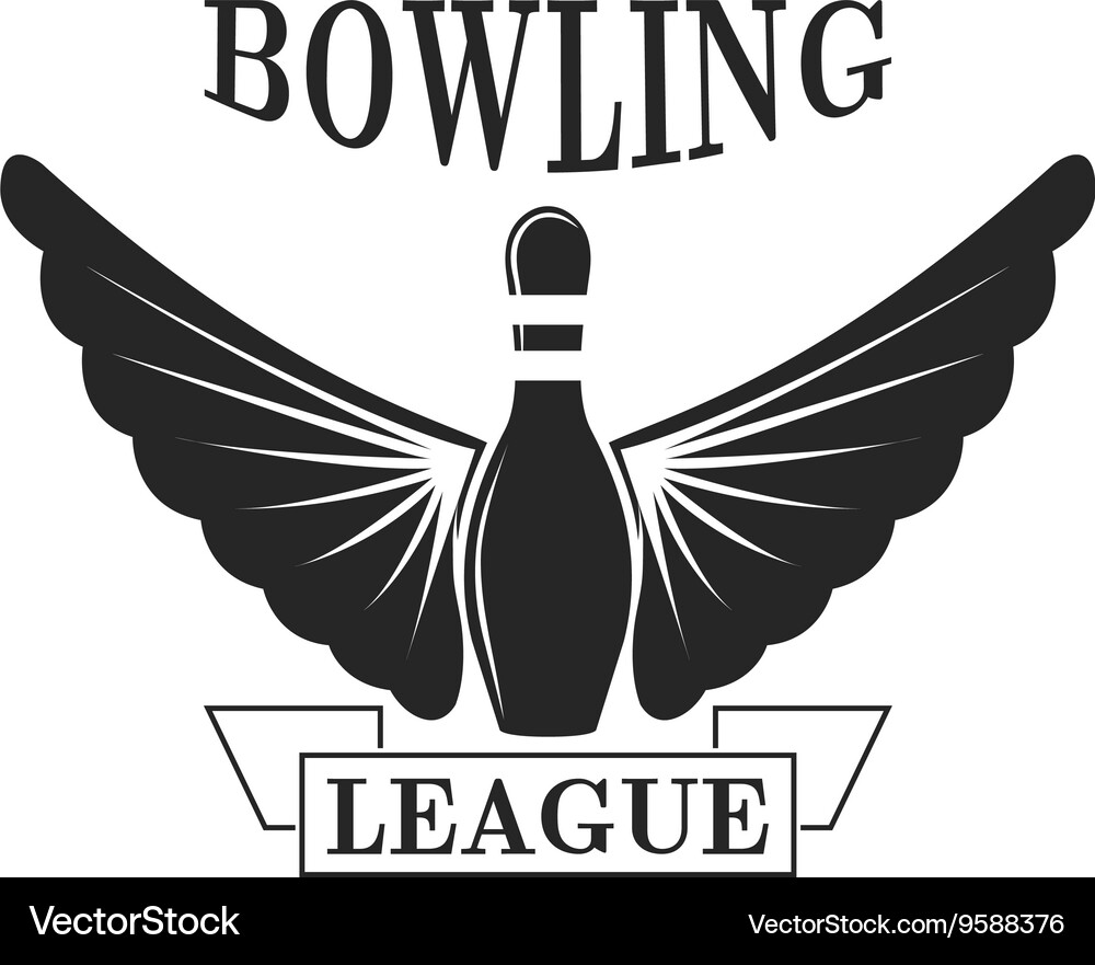 Bowling Emblems & Logos Royalty Free Vector Image