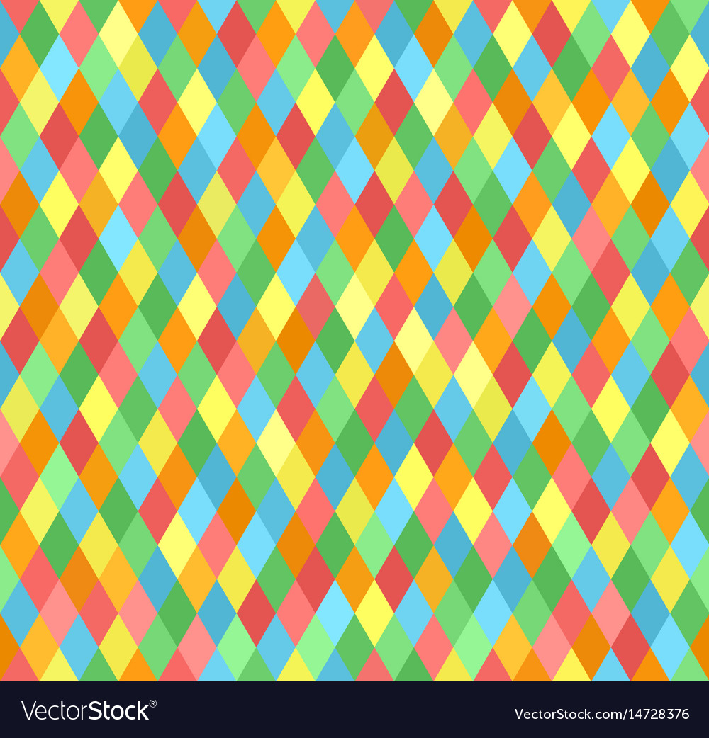 Diamond pattern seamless geometric background Vector Image