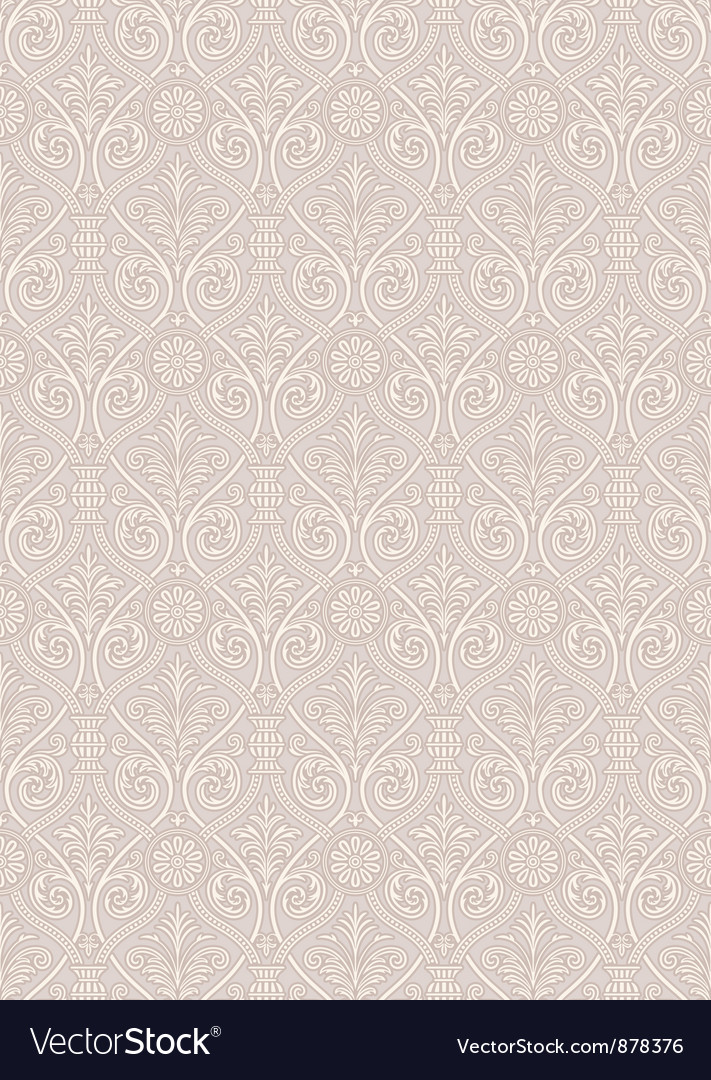 Seamless gothic damask pattern Royalty Free Vector Image