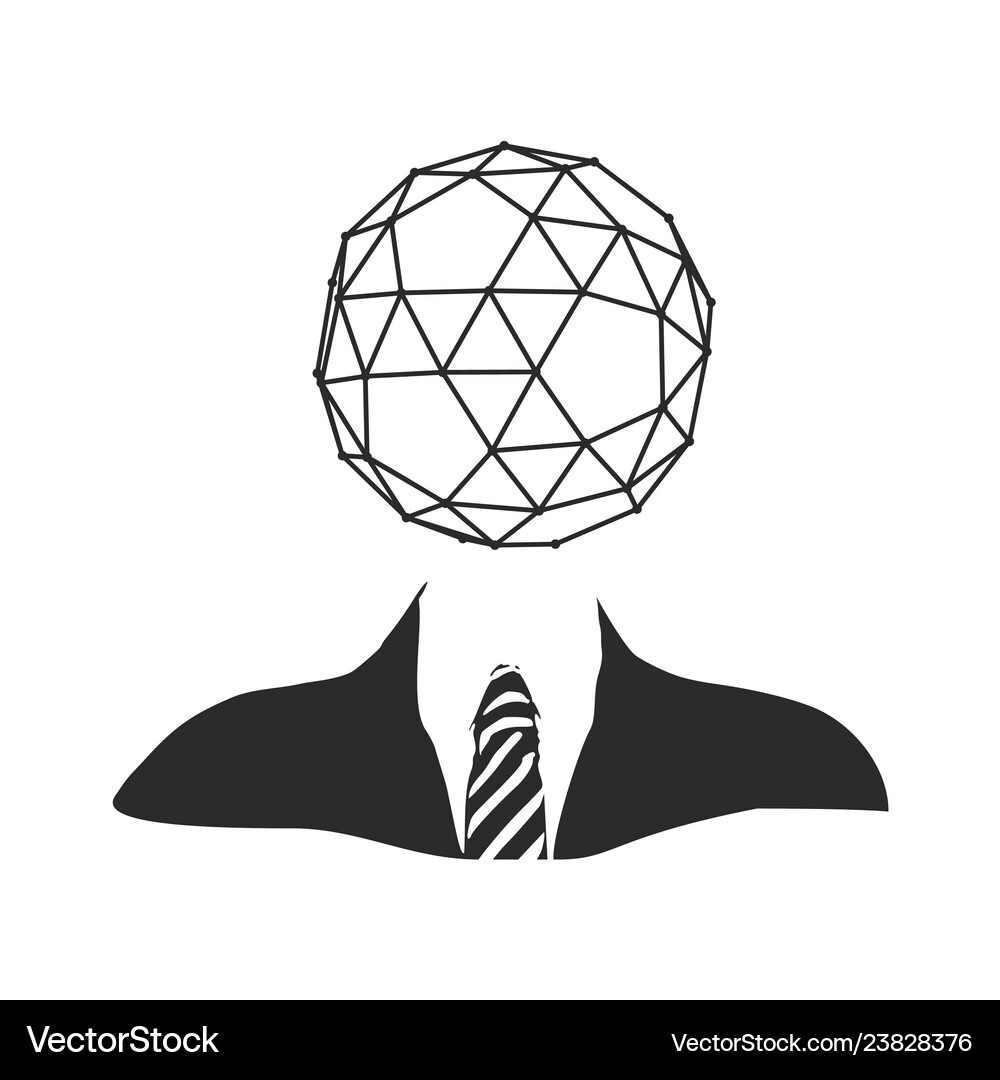 Silhouette of a human torso Royalty Free Vector Image