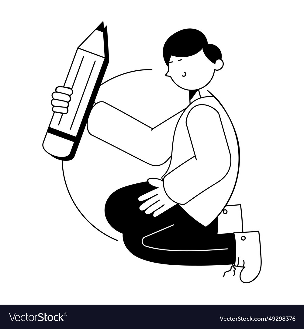 Writer Royalty Free Vector Image - VectorStock