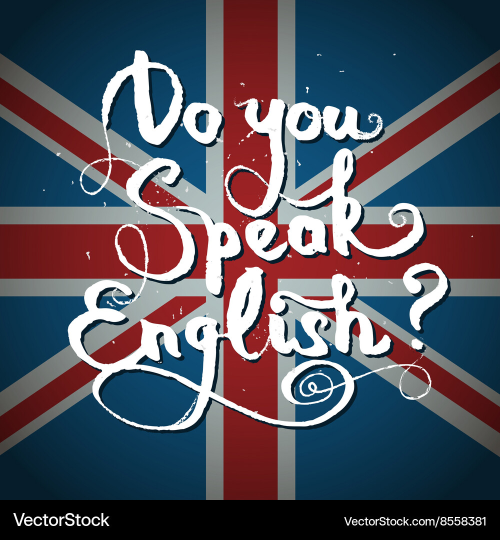 Concept of studying english Royalty Free Vector Image