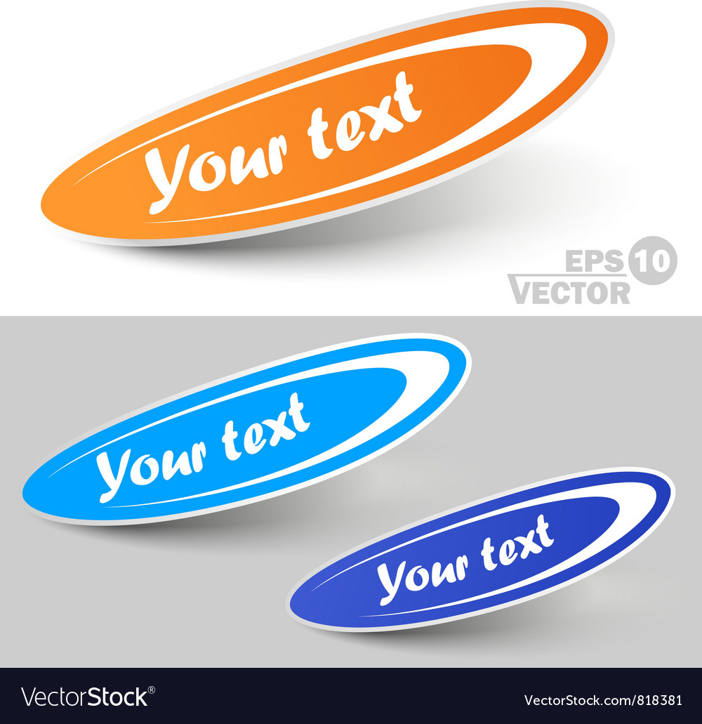 Creative labels Royalty Free Vector Image - VectorStock