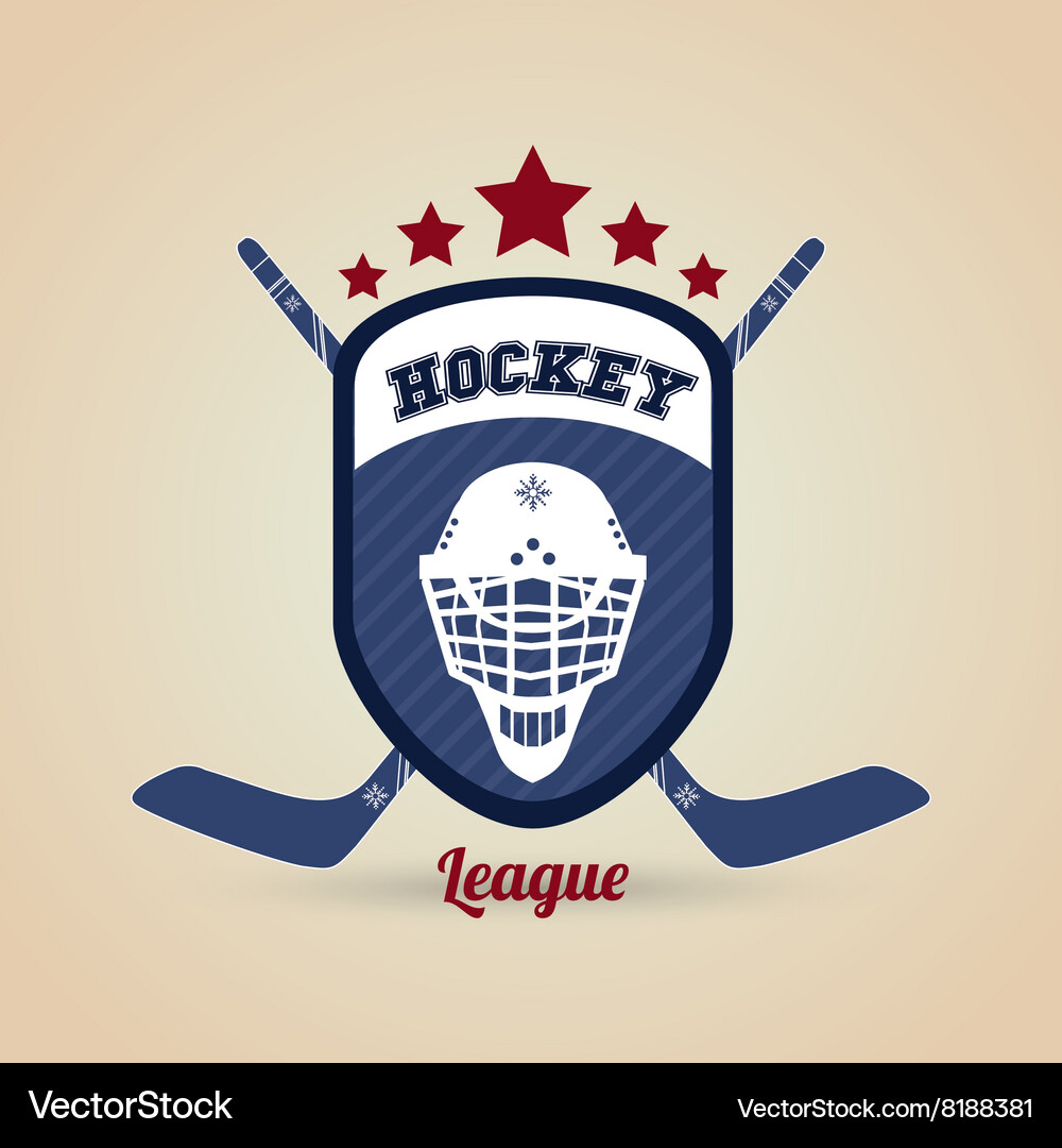Hockey sport design Royalty Free Vector Image - VectorStock