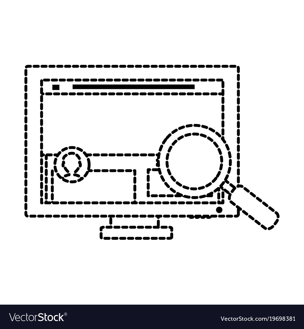 Isolated computer design Royalty Free Vector Image