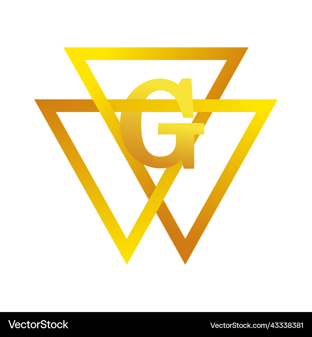 Masonic g and pyramids symbol mystical occult Vector Image