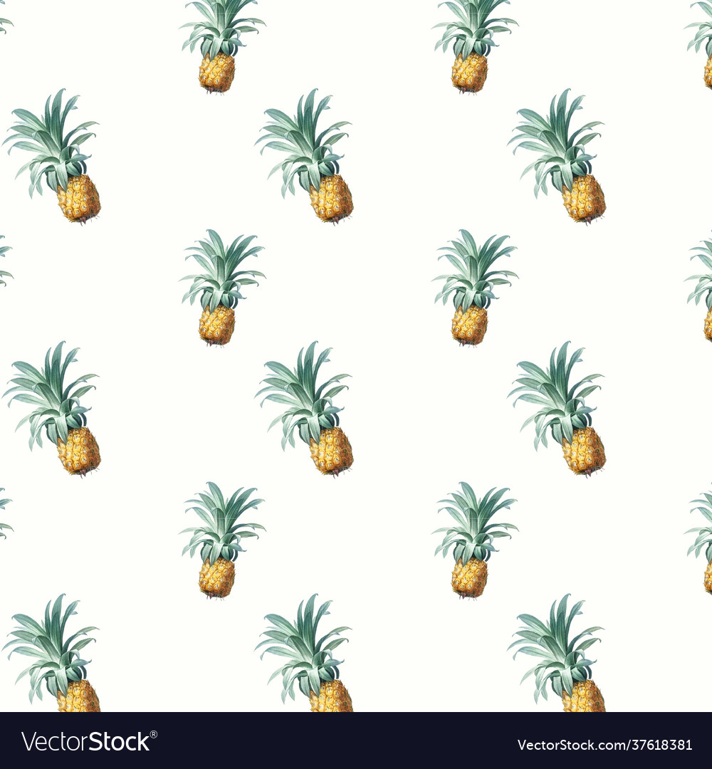 Pineapple pattern Royalty Free Vector Image - VectorStock