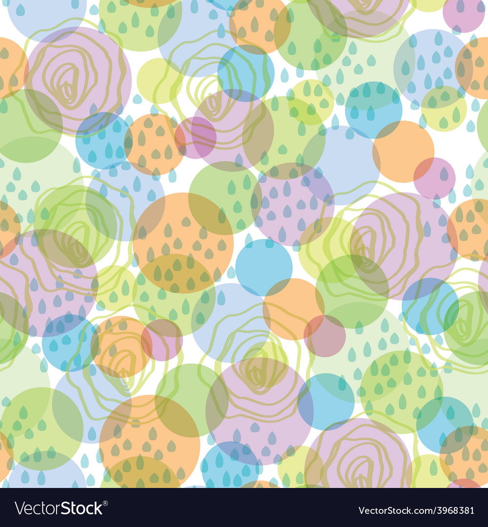 Seamless pattern abstract background with circles Vector Image