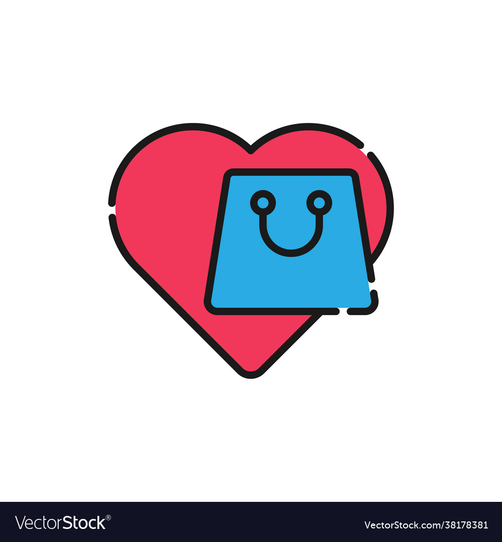 Shopping wish list icon Royalty Free Vector Image