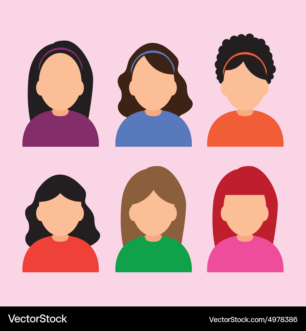 Abstract people icons on a white background Vector Image