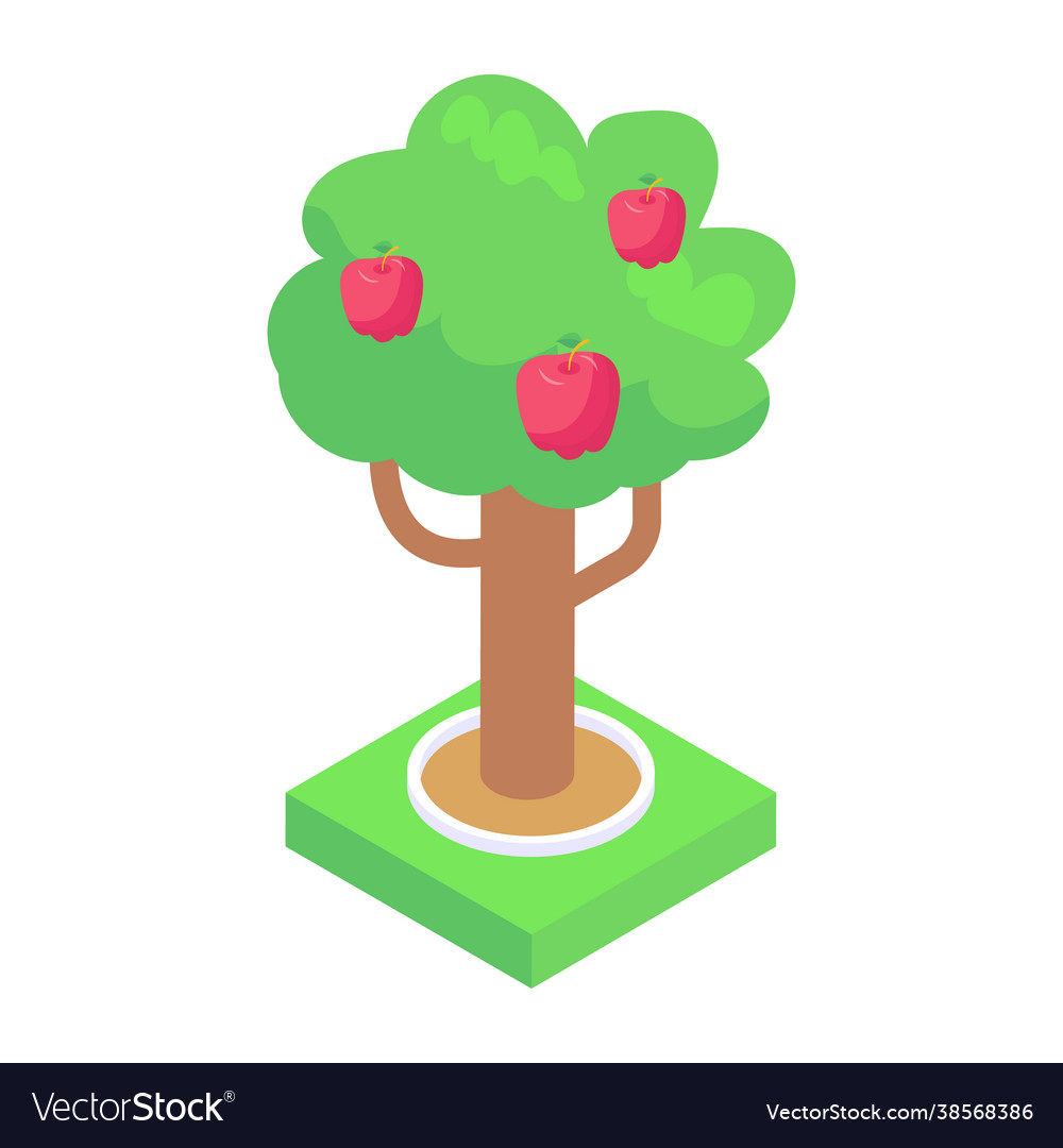 Apple tree Royalty Free Vector Image - VectorStock