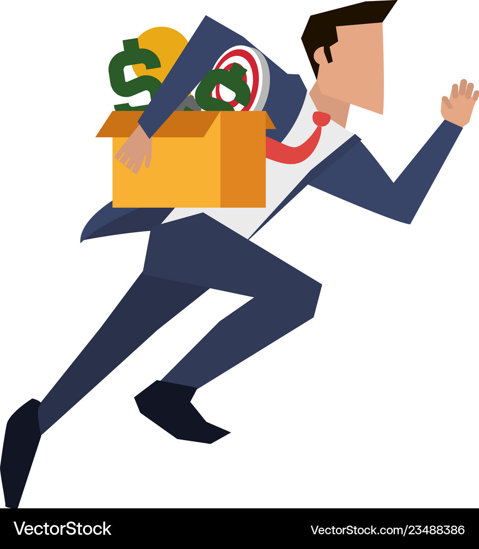 Businessman successful cartoon Royalty Free Vector Image