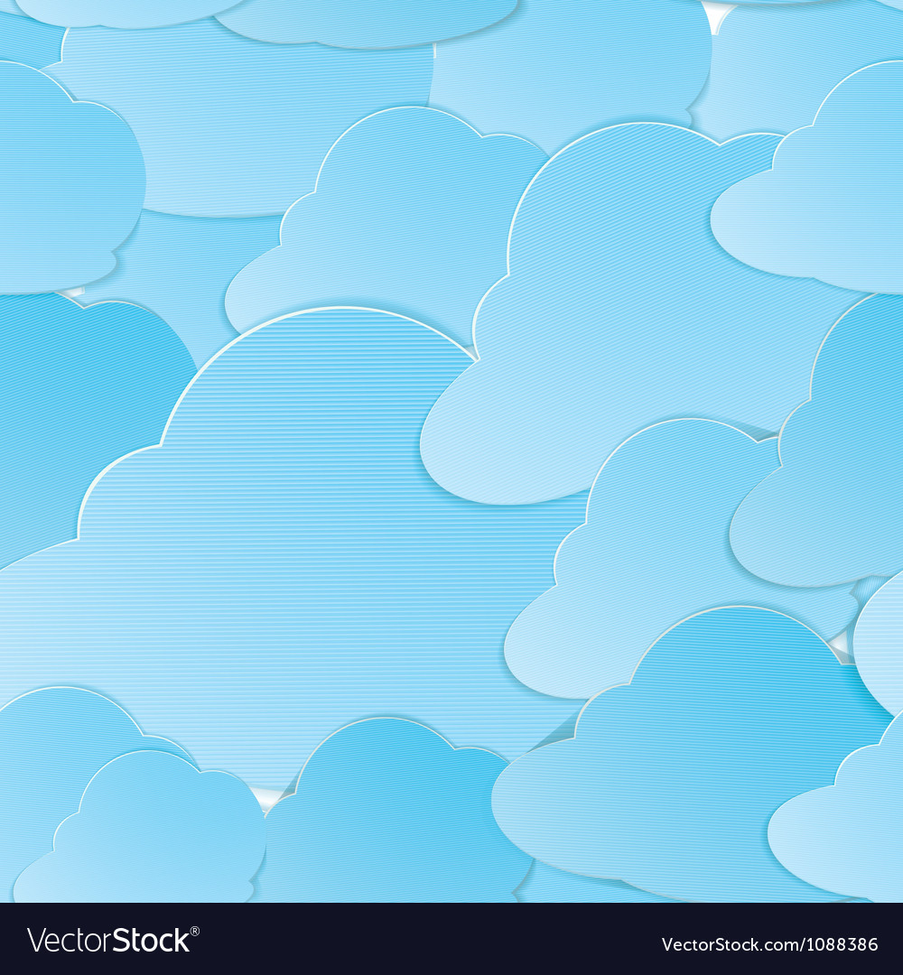 Clouds seamless Royalty Free Vector Image - VectorStock