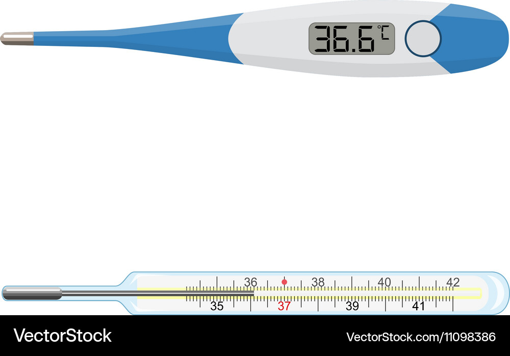 Digital Thermometer Icon Royalty Free Vector Image
