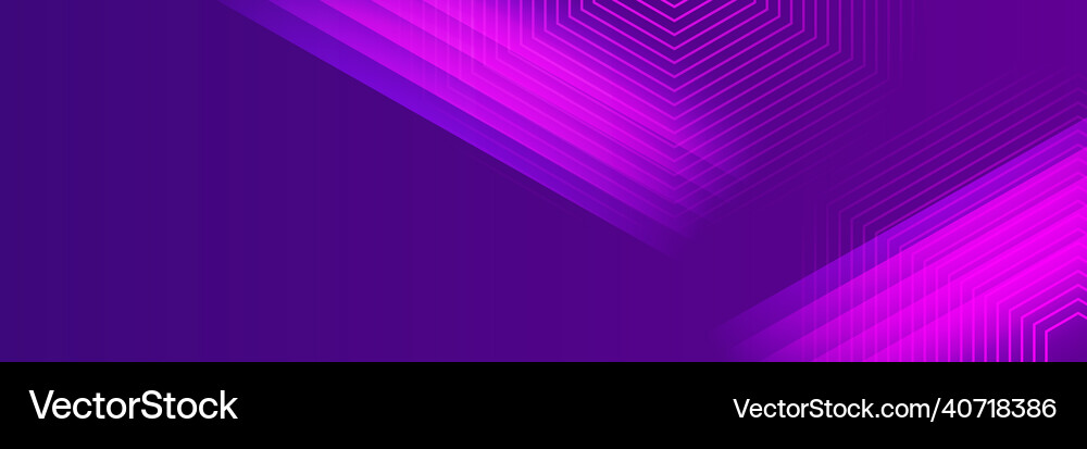 Modern colorful technology wide banner background Vector Image