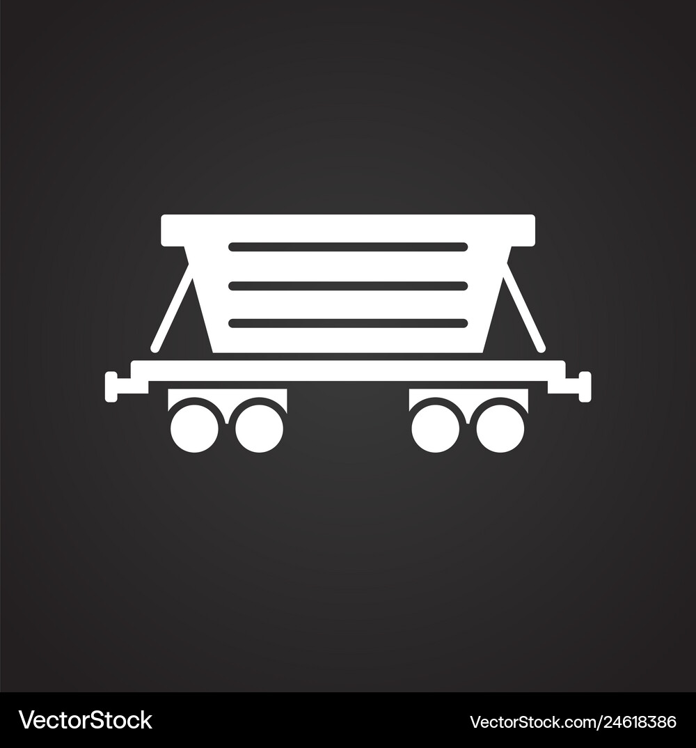 Railroad related icon on background for graphic Vector Image