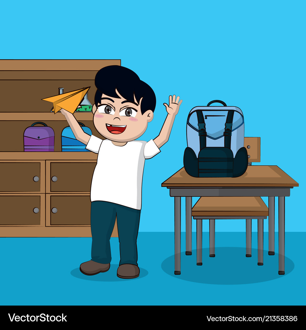 School and student Royalty Free Vector Image - VectorStock