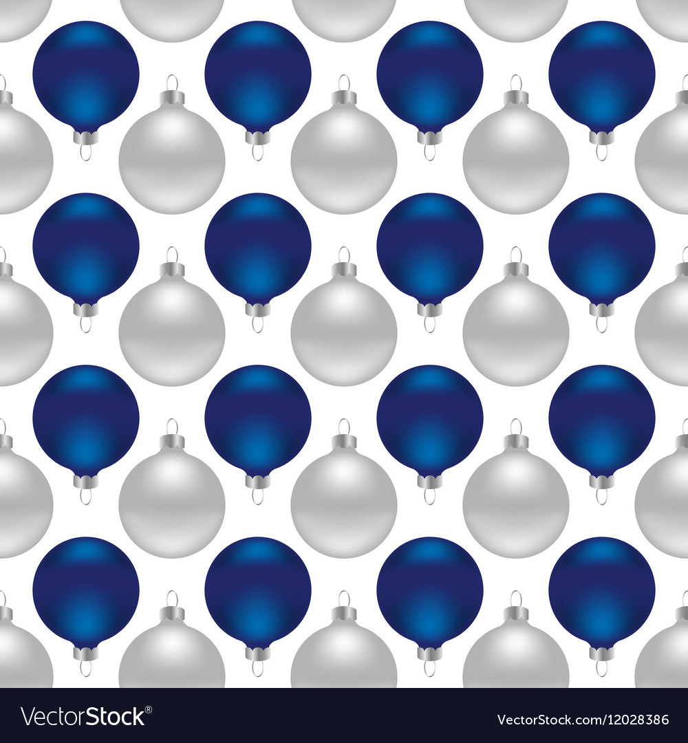 Seamless christmas balls Royalty Free Vector Image