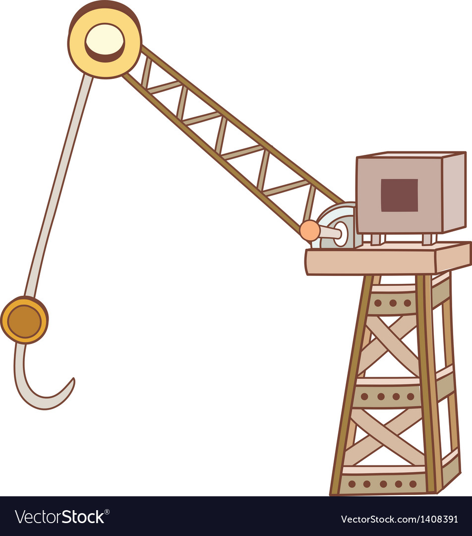 A crane Royalty Free Vector Image - VectorStock