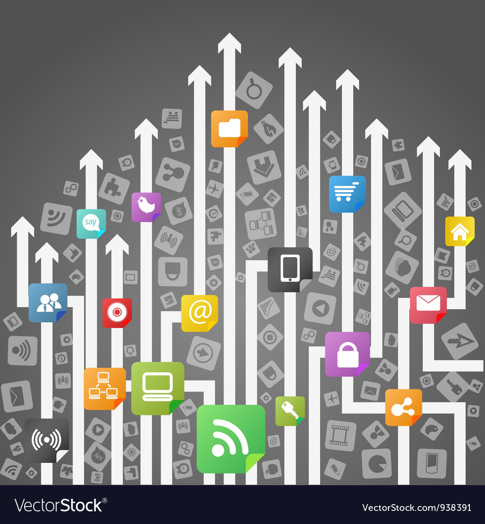 Apps icons Royalty Free Vector Image - VectorStock