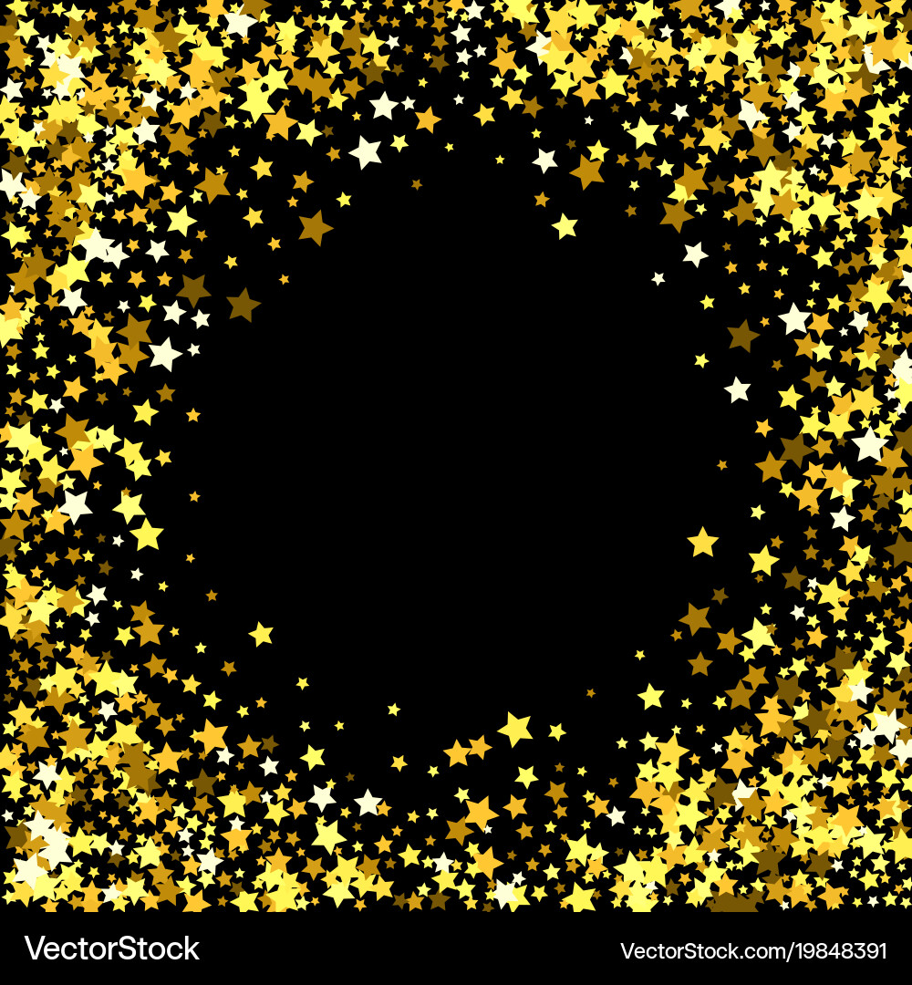 Frame or border of stars Royalty Free Vector Image