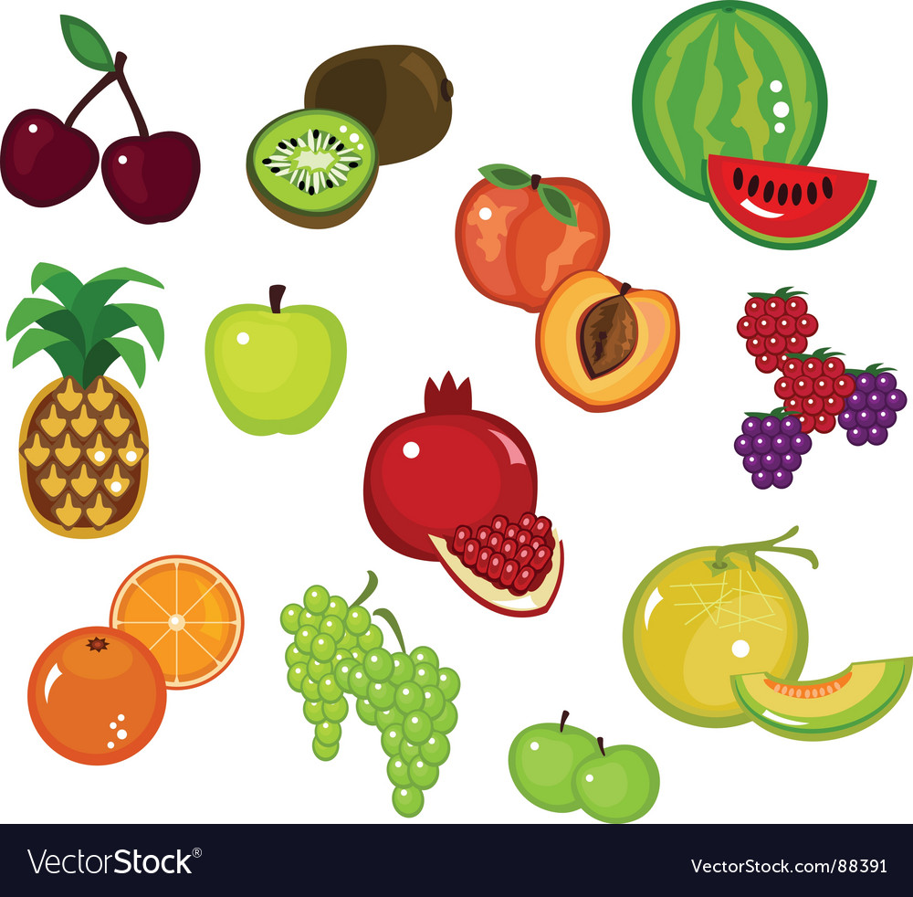 Fruits Royalty Free Vector Image - VectorStock