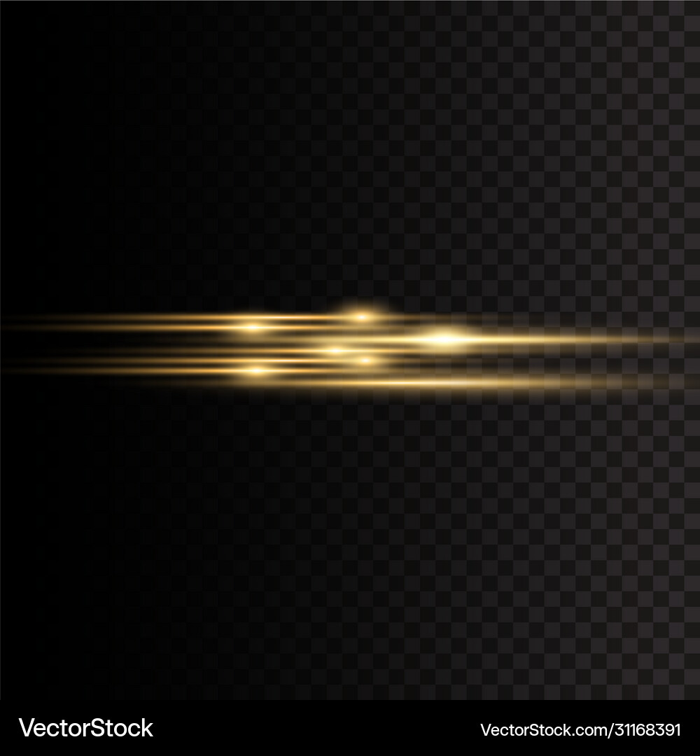 Horizontal light rays Royalty Free Vector Image