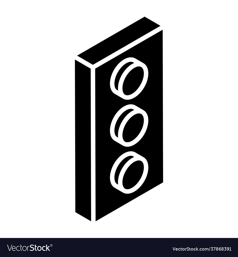 Stud mount connector Royalty Free Vector Image