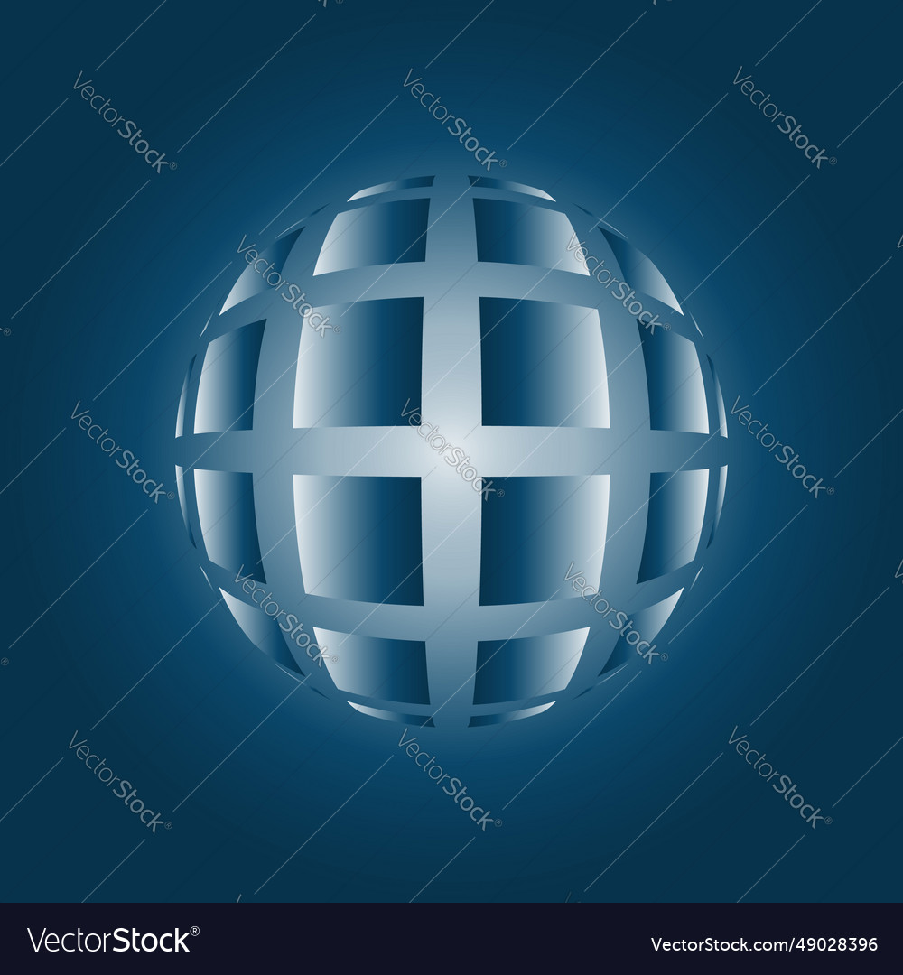 Abstract geometric shape Royalty Free Vector Image