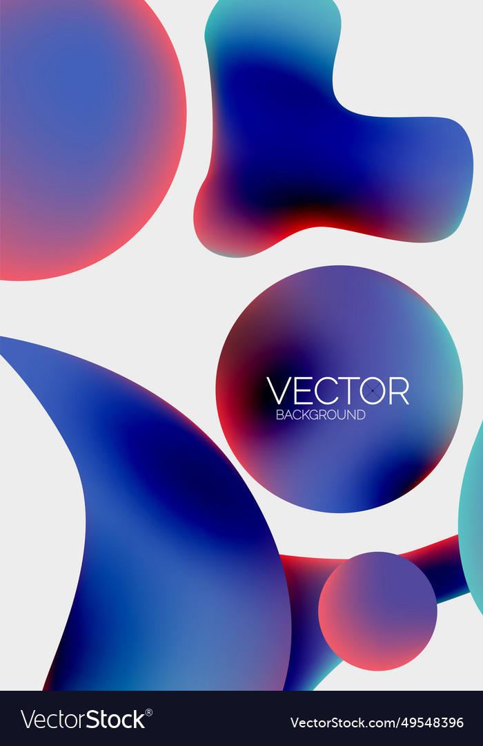 Abstract liquid bubble background Royalty Free Vector Image