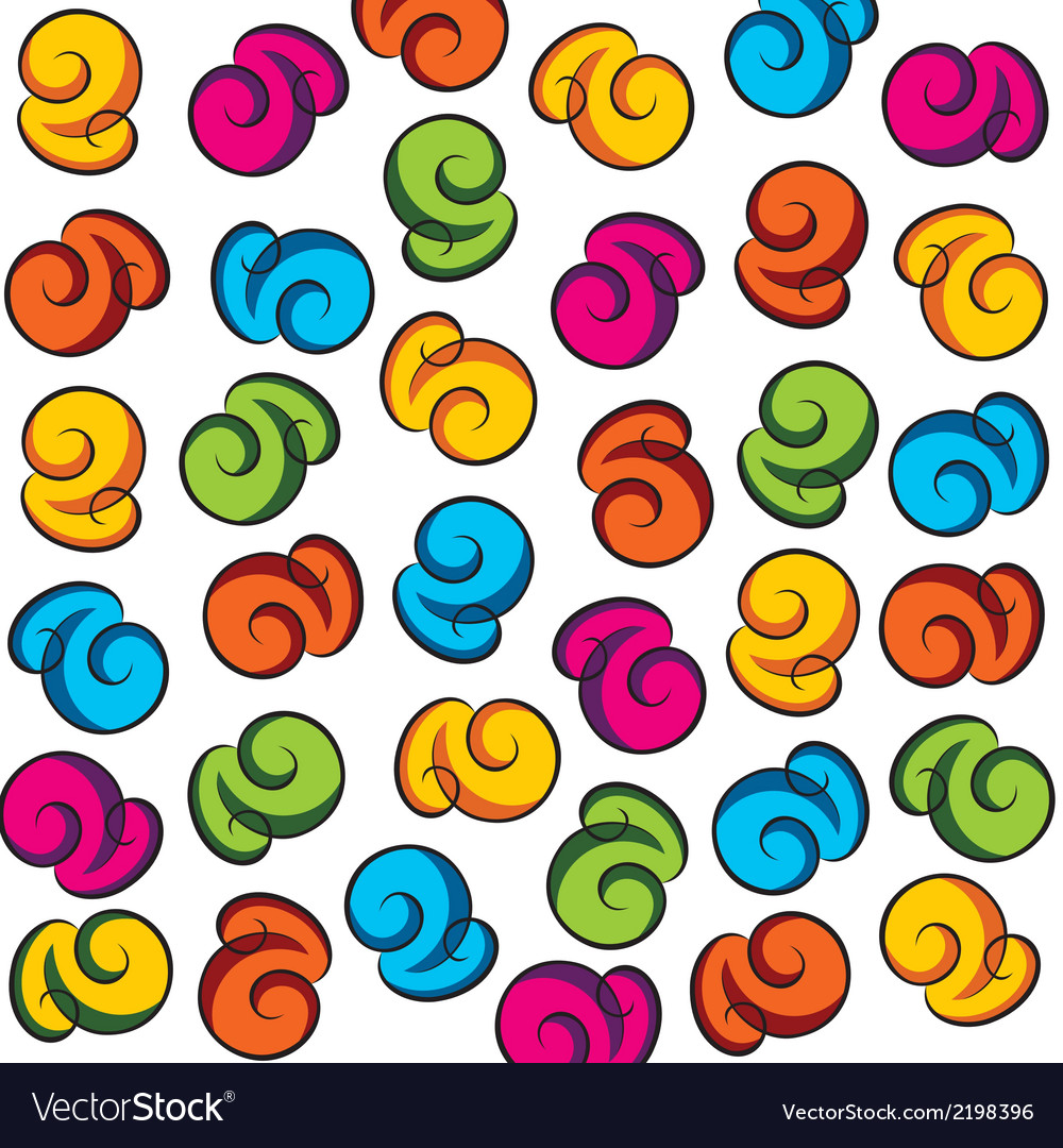 Abstract shape pattern background Royalty Free Vector Image