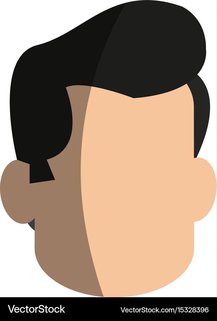 Faceless head of man icon image Royalty Free Vector Image