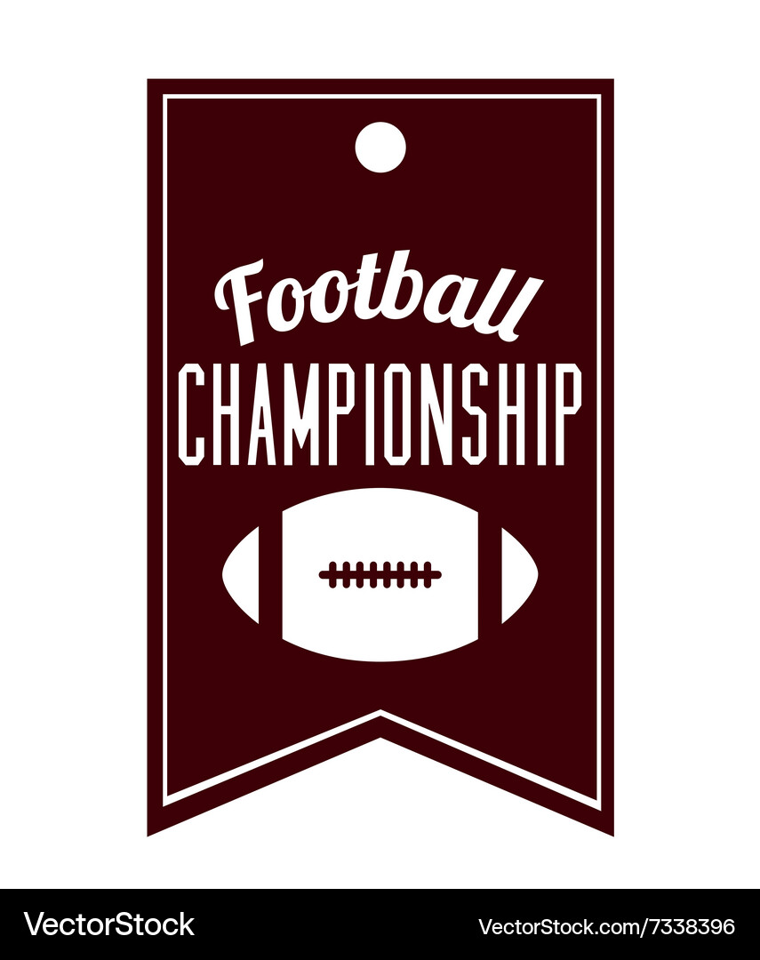 Football championship design Royalty Free Vector Image
