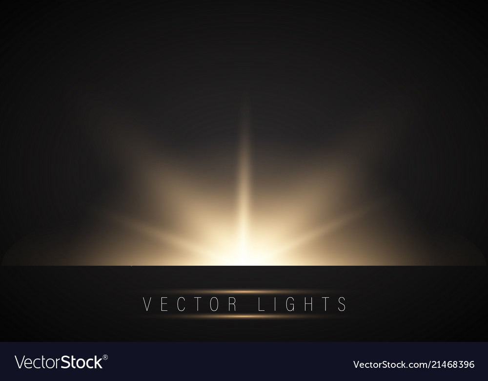 Glow light effect Royalty Free Vector Image - VectorStock